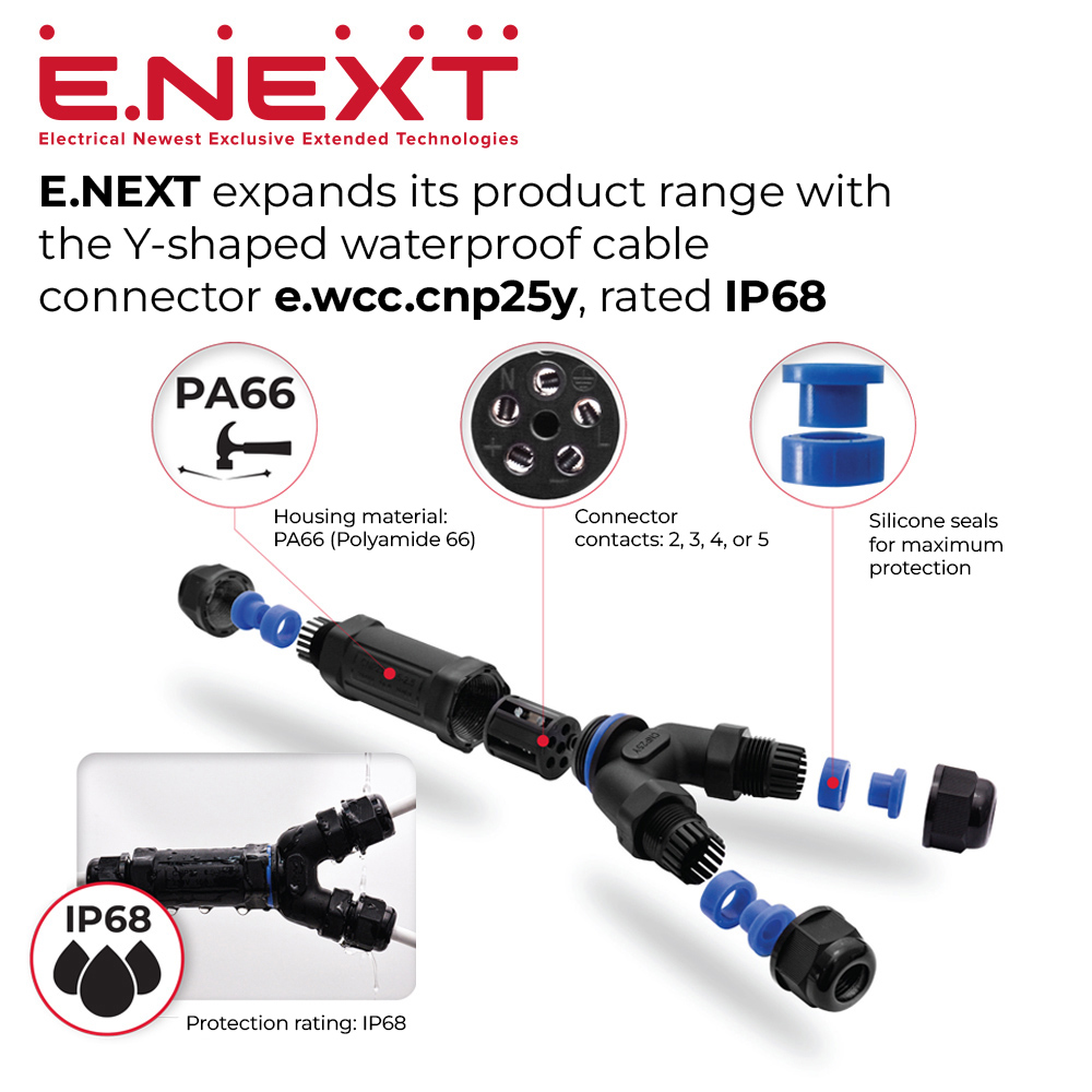 Company news — New from E.NEXT – the waterproof Y-shaped cable ...